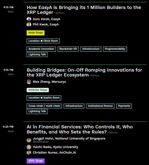 XRP Ledger Apex 2025 | 80 Bras Basah Rd, Singapore 189560