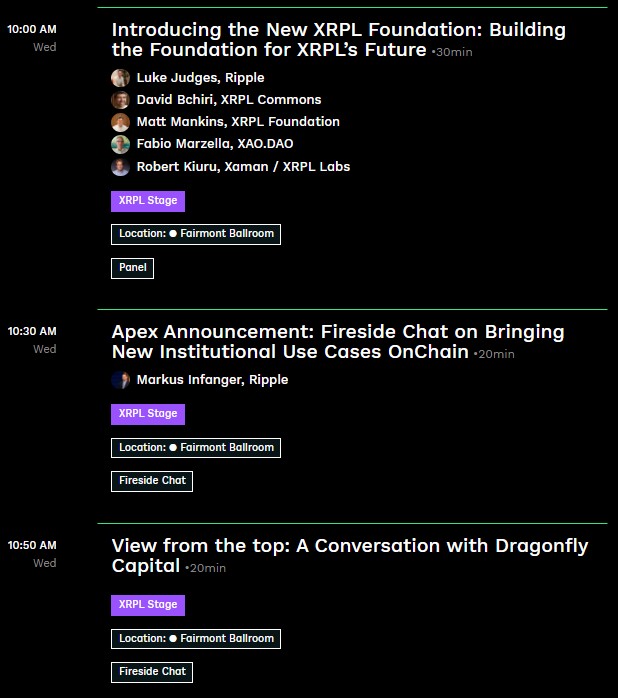 XRP Ledger Apex 2025 | 80 Bras Basah Rd, Singapore 189560