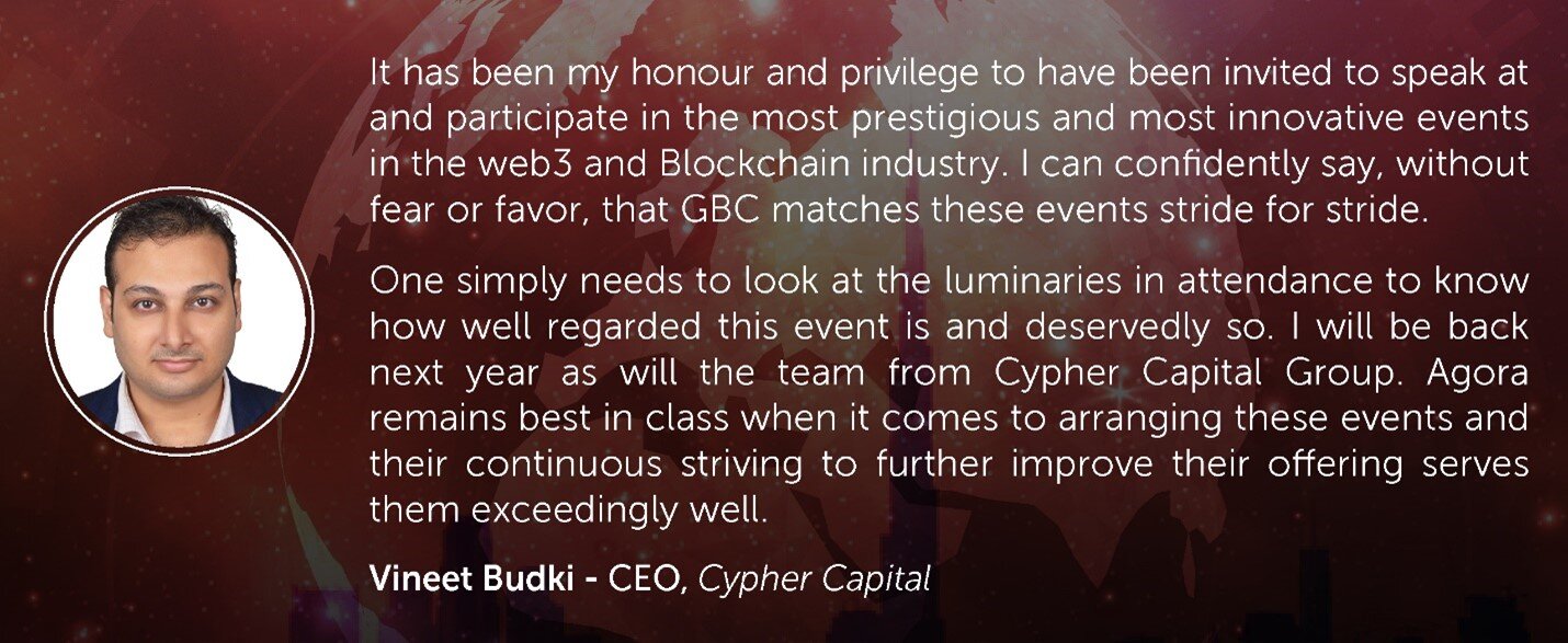 Agora Group is coming back to Dubai for its 12th GBC on December 11 and ...